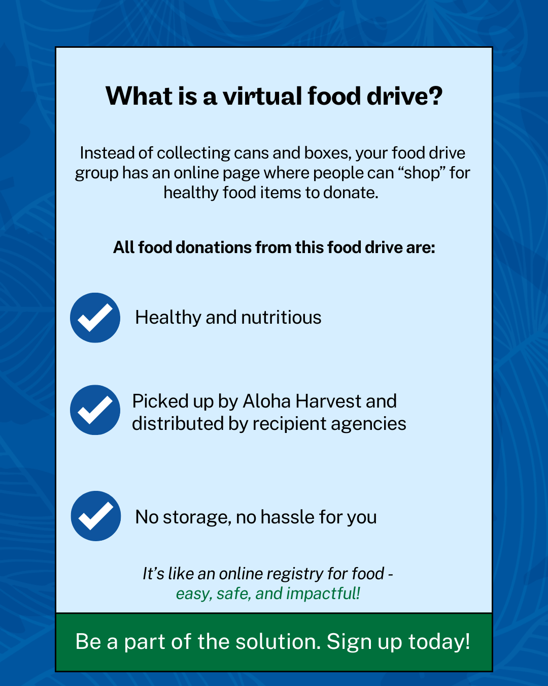 Food Drive | Aloha Harvest